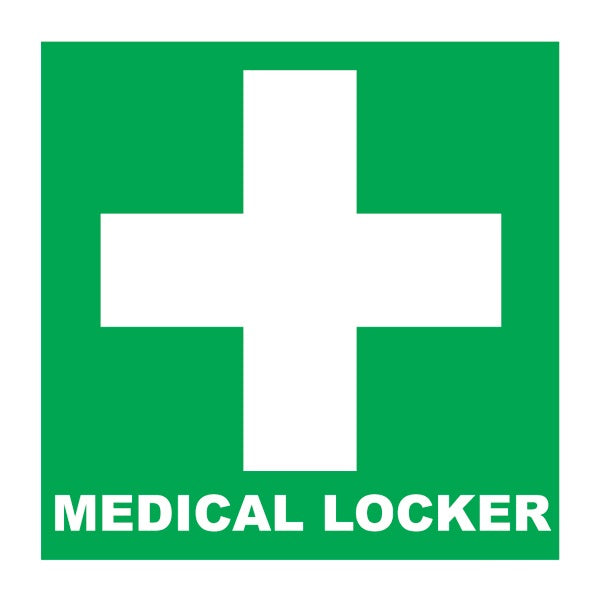 IMO Symbol Medical Locker IMPA 334127 150x150mm – Technomarine Supply USA