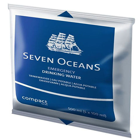 Emergency Drinking Water 500ML Pouch - Seven Oceans – Technomarine ...